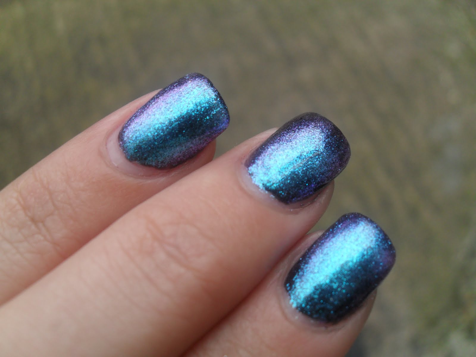 Cute-tickle Nails: Andrea Fulerton Trio Nail Polish - Petrol in Water