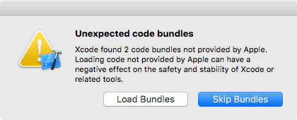 Asahina Lab.: Xcode の Unexpected code bundle エラー