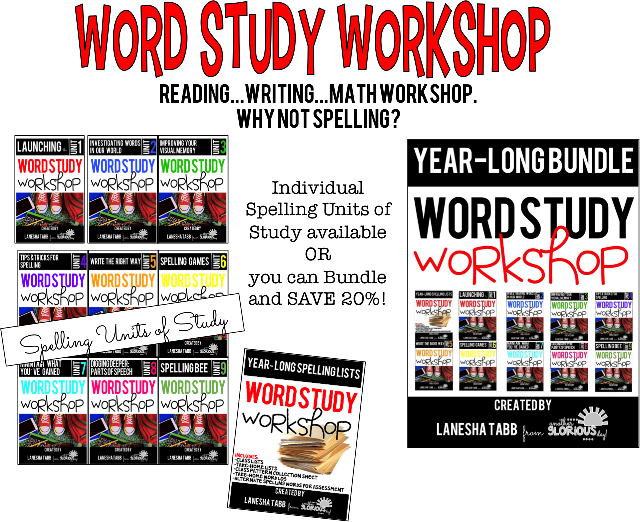 Introducing...The Word Study WORKSHOP! - LaNesha Tabb - Writing ...