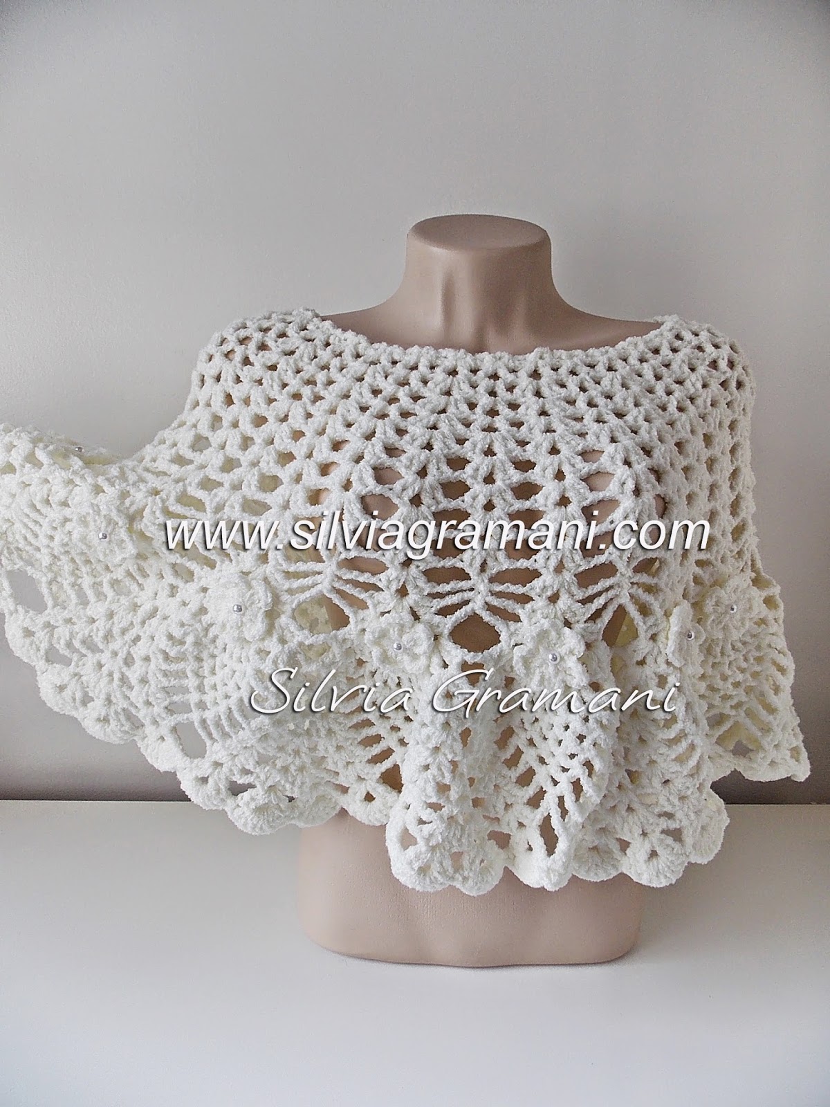 Pelerine de Crochê - Pelerine Fiori ~ photograp art andmore