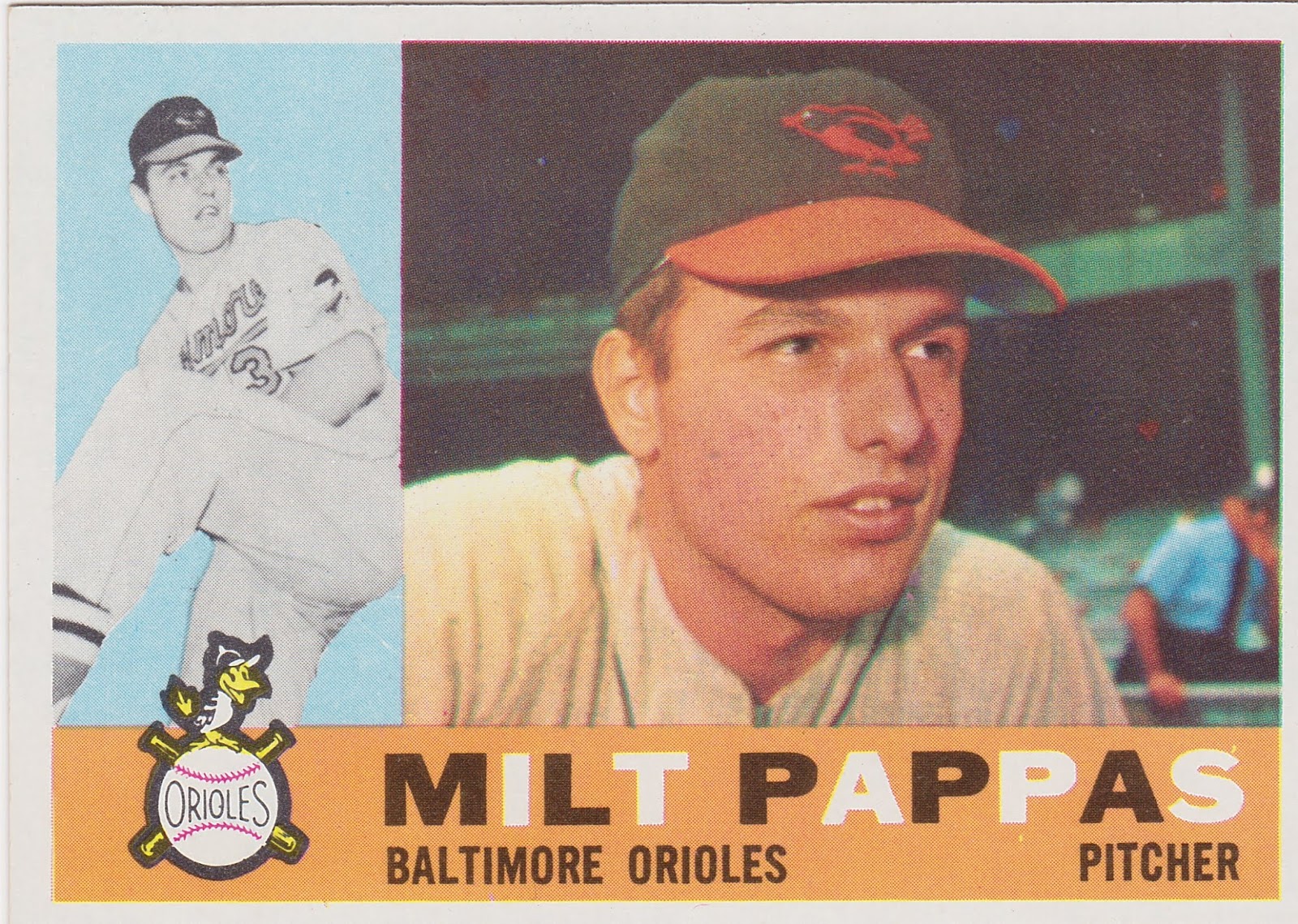 Horizontal Heroes: The 1960 Topps Set: #12 Milt Pappas