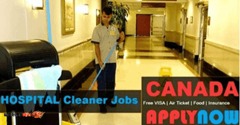 Cleaner worker Hospital in canada