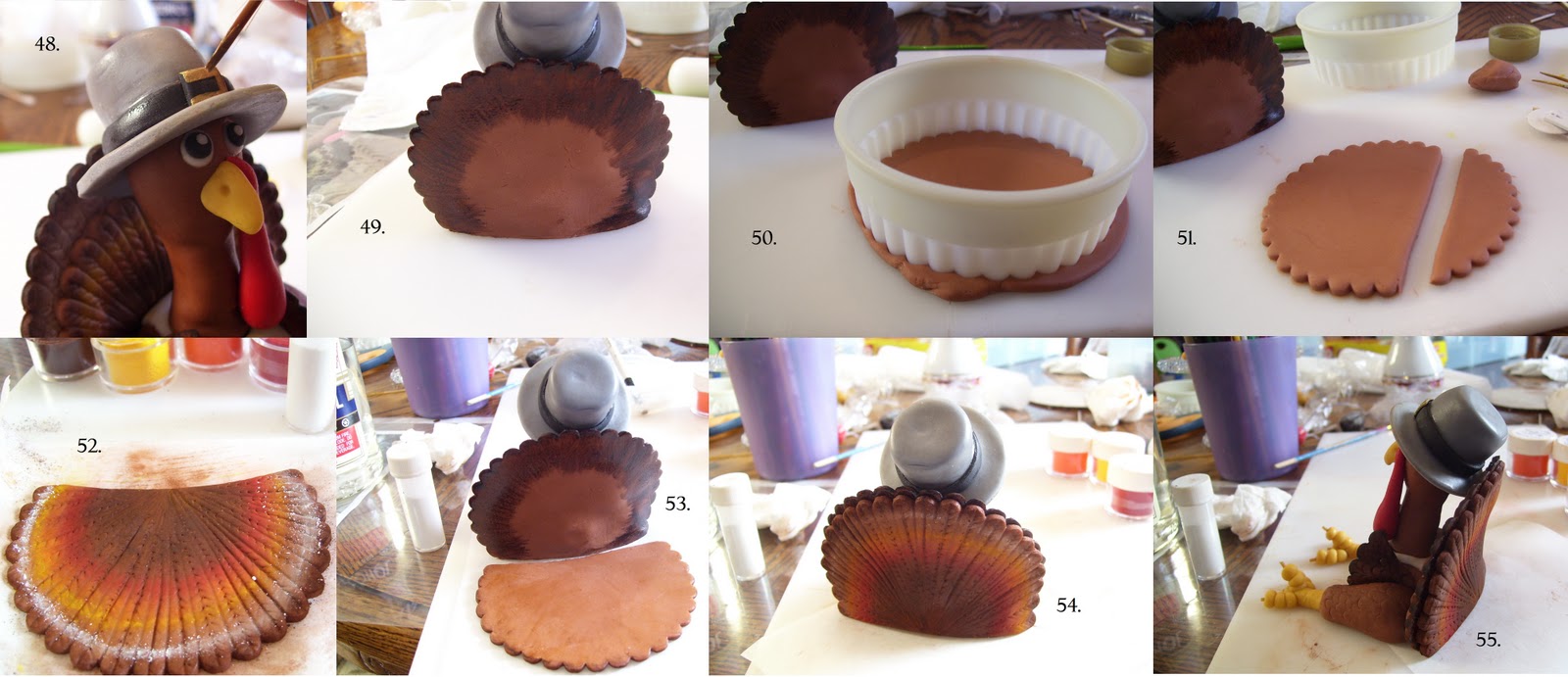 Crazy Cool Cakes by Linda: Have Mercy Turkey Tutorial in Fondant