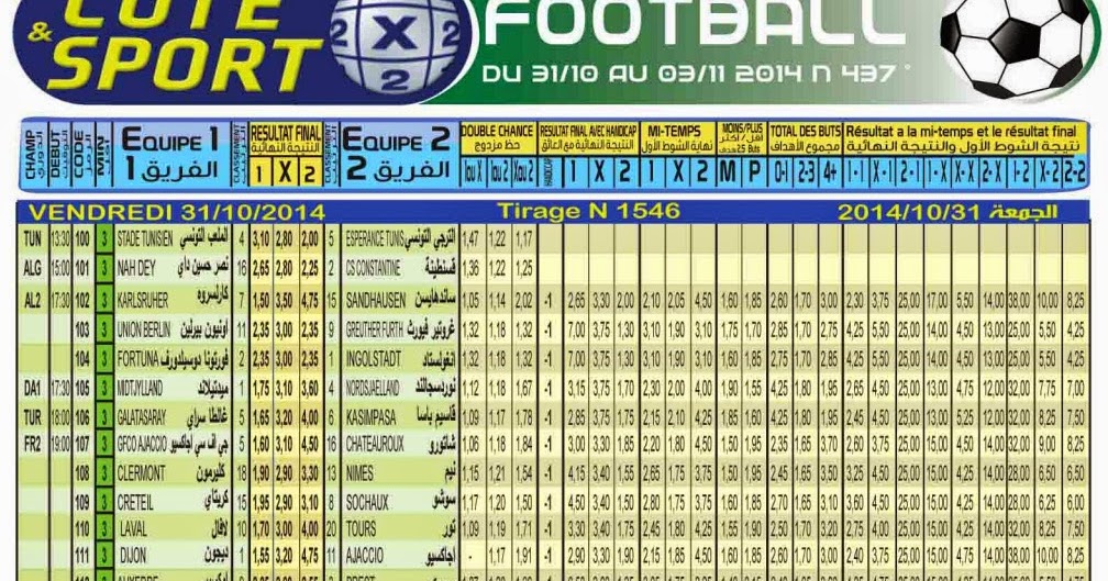 Programme cote sport