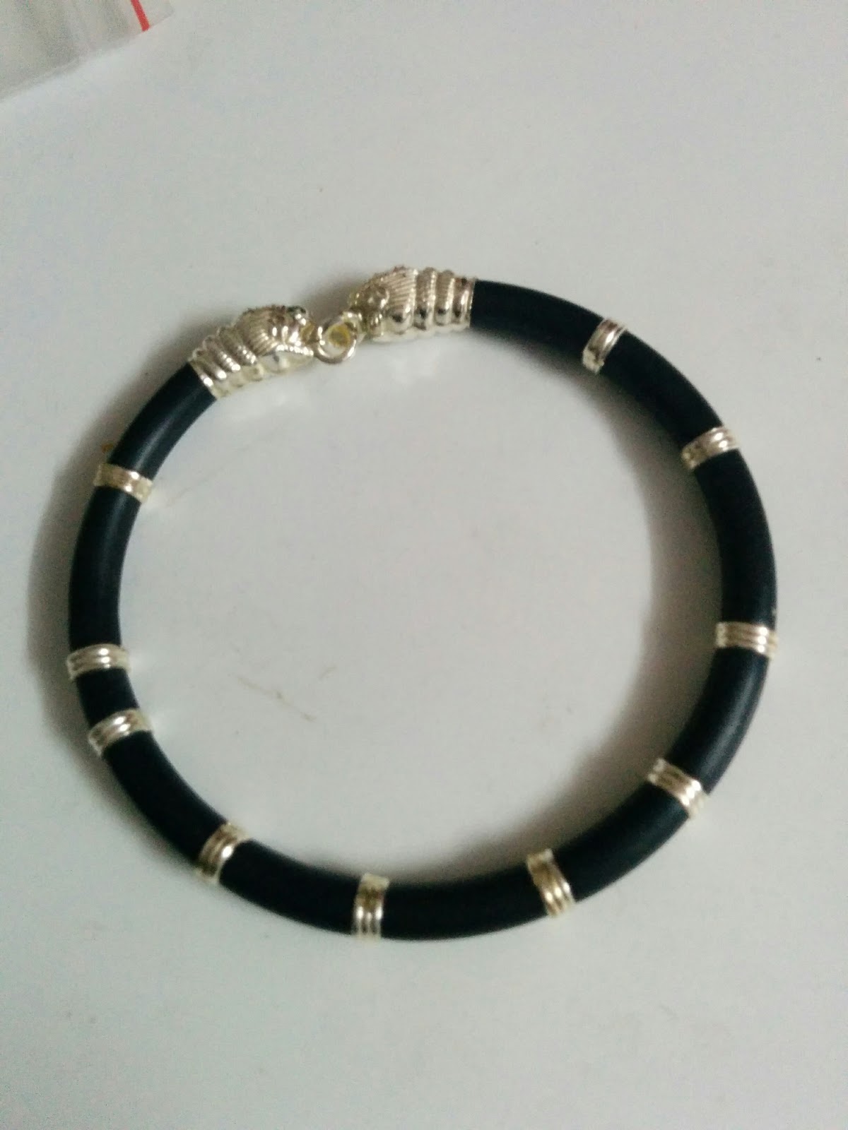 Jewellery Related Articles Kada In Leather And Silver jewellery-related-articles-kada-in-leather-and-silver