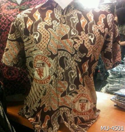 Hem Batik Bola Man United MU-4501 | KOLEKSI BATIK TERLENGKAP