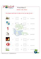 Balrachna: Swar Vyanjan - Words with matra of A, Aa ( अ, आ )