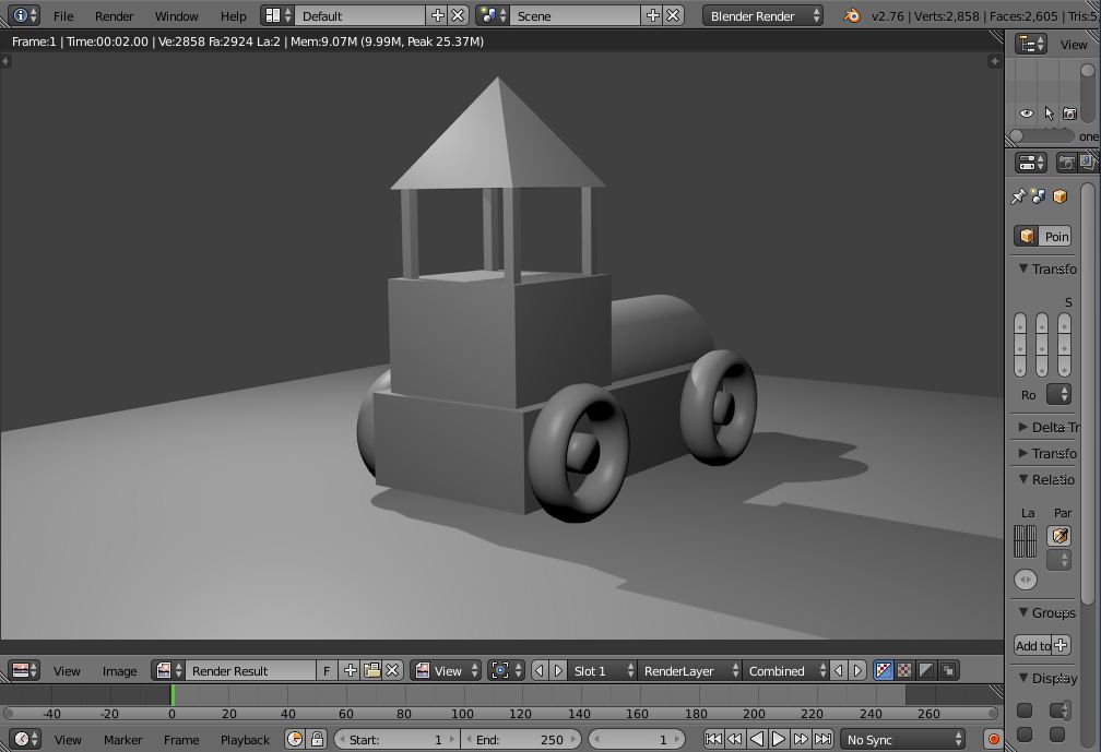 Basic Train Blender 3D - Blog Of Duty