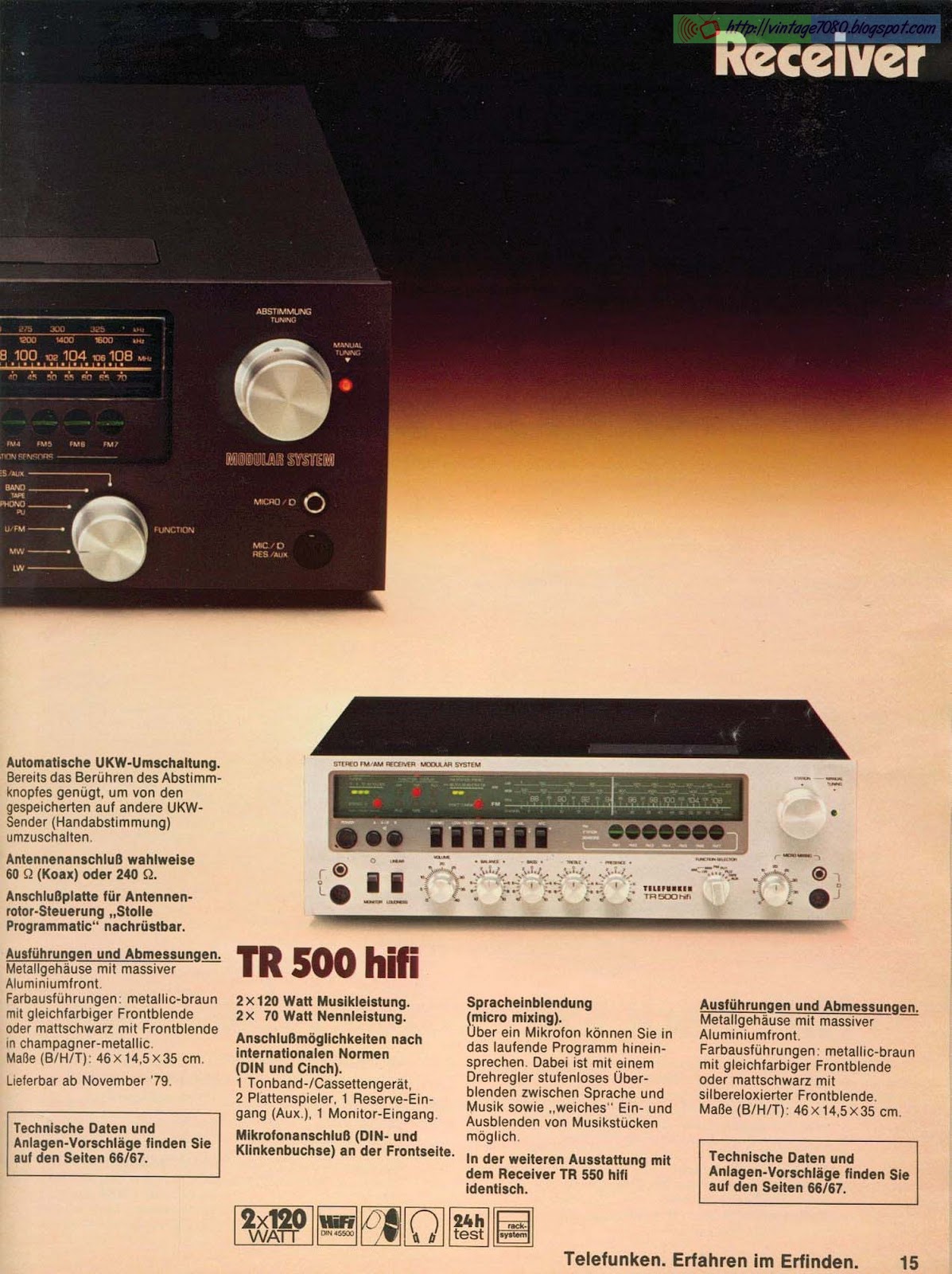 Vintage 70 80: Telefunken 12 - Catálogo 1979-1980