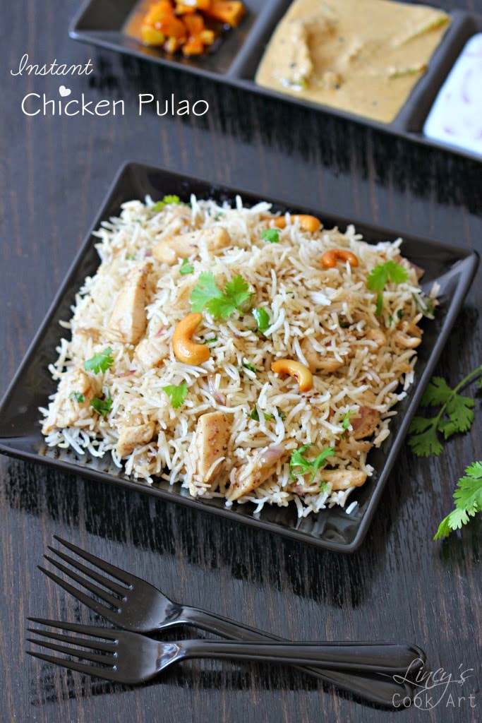 Instant Chicken Pulao ~ Lincy's Cook Art