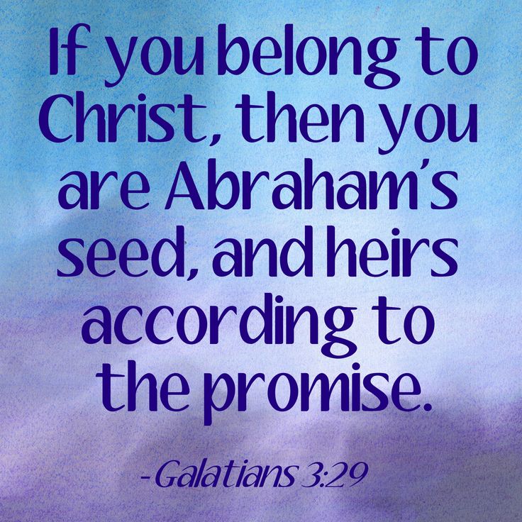 Grace of Jesus Ministry: This is God promises for All Galatians 3:29 ...
