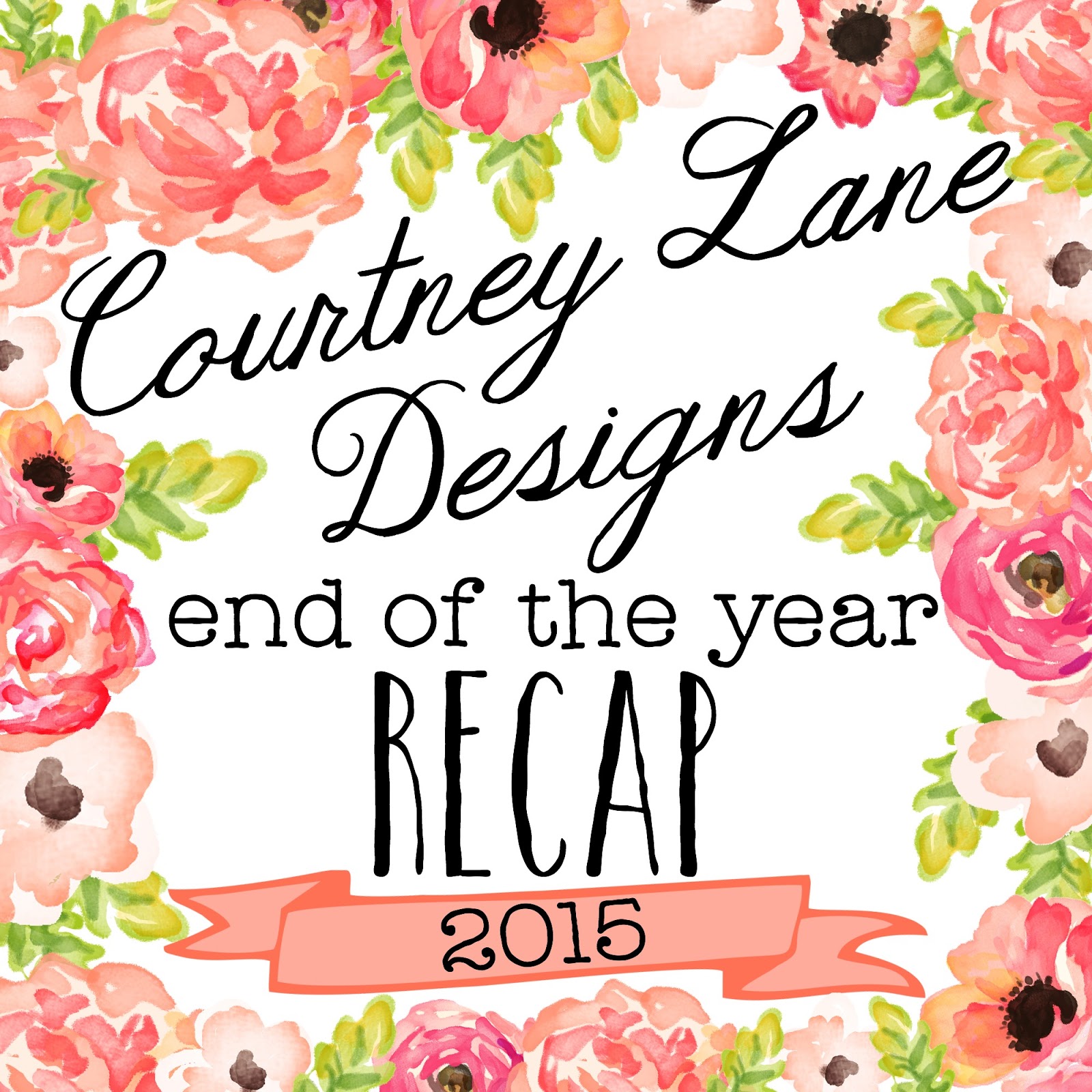 Courtney Lane Designs: end of the year recap cards