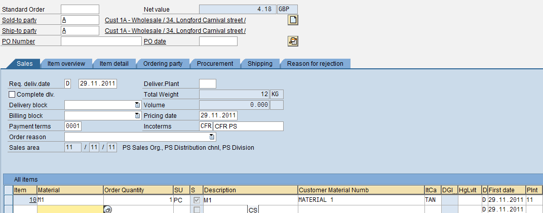 SAP Sales and Distribution: Price List - Price Group