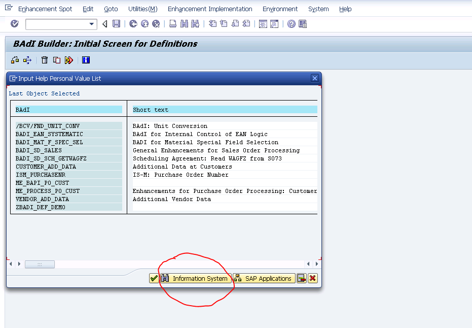 Procedure to find out the BADI definition and Implementation of BADI