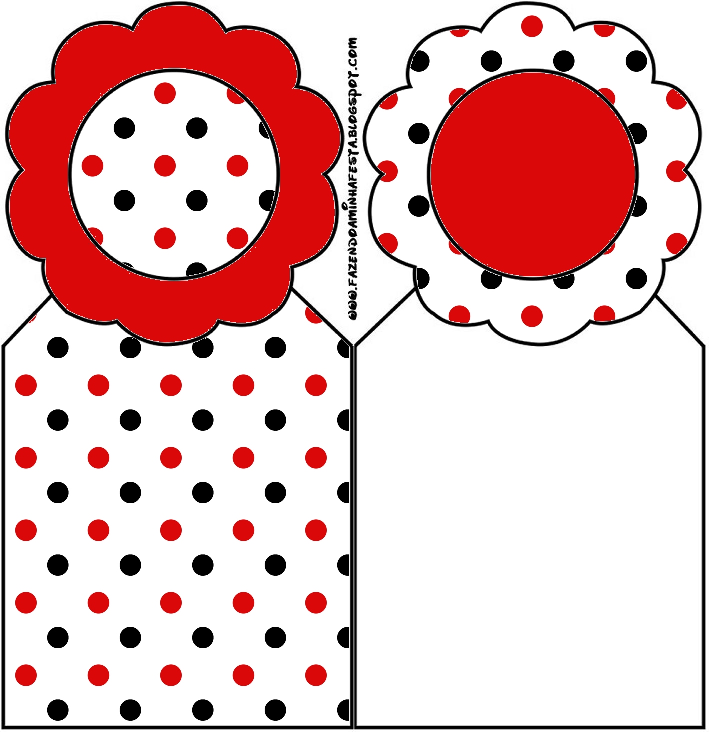Red Polka Dots in Black and White: Wedding Free Party Printables. | Oh ...