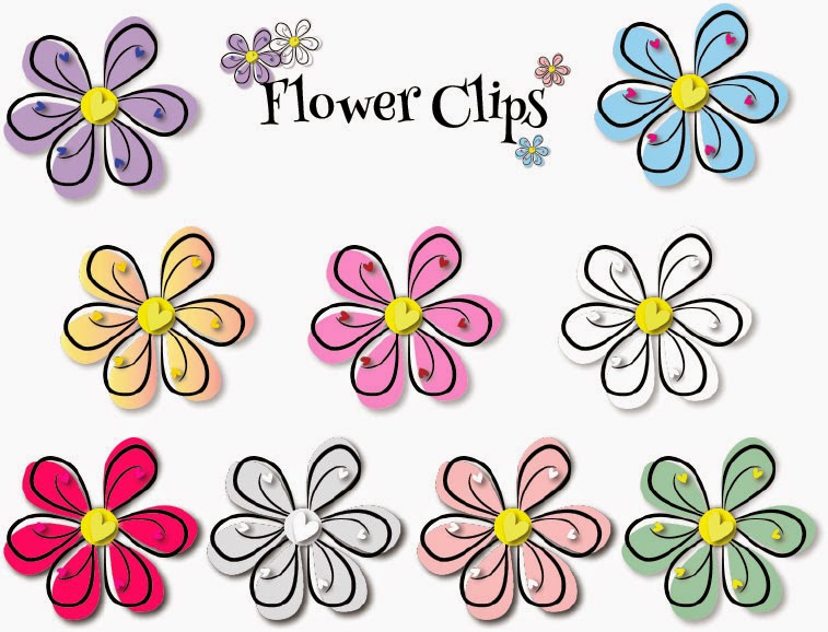 Miss. Karen's Room: Flower Clip {Freebie}