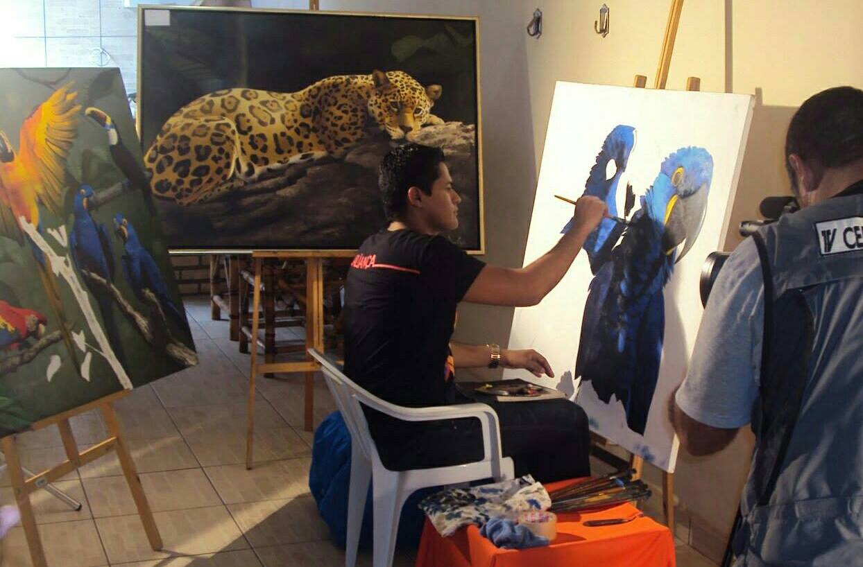 Kiwi's Angels: Petterson Silva parrot paintings