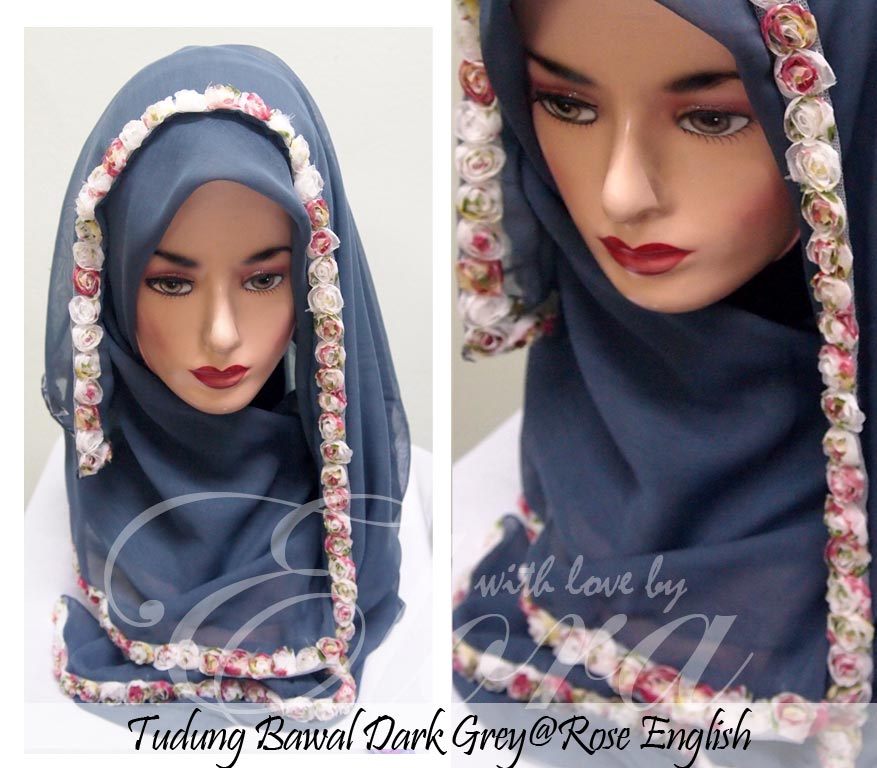 SYINADILINZIE COLLECTION'S: Tudung bawal bunga. Contoh cara pemakaian ...