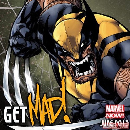 New promo pic for Marvel NOW! has Wolverine getting mad!