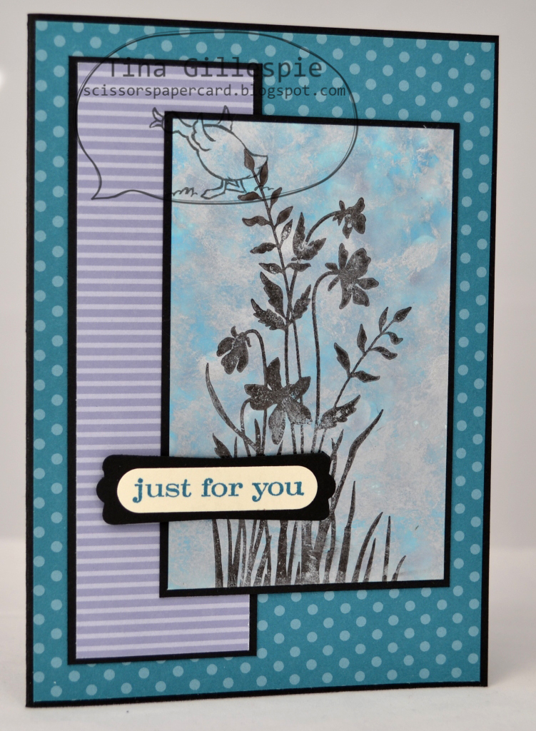 Scissors Paper Card: Polished Stone Technique