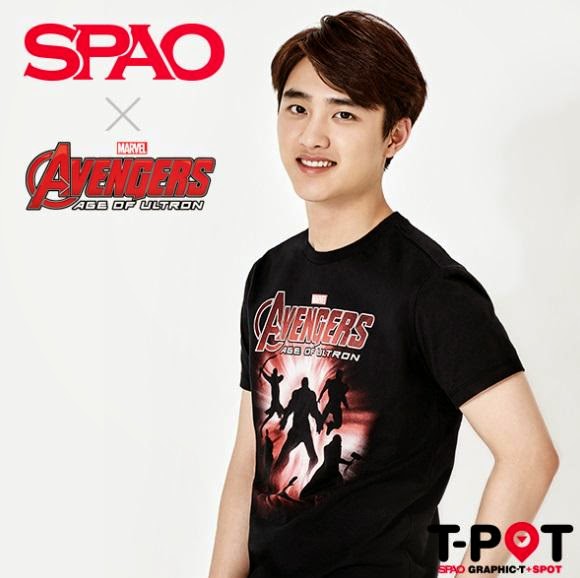 150422 SPAO Facebook Update with EXO - ME IN SEOUL