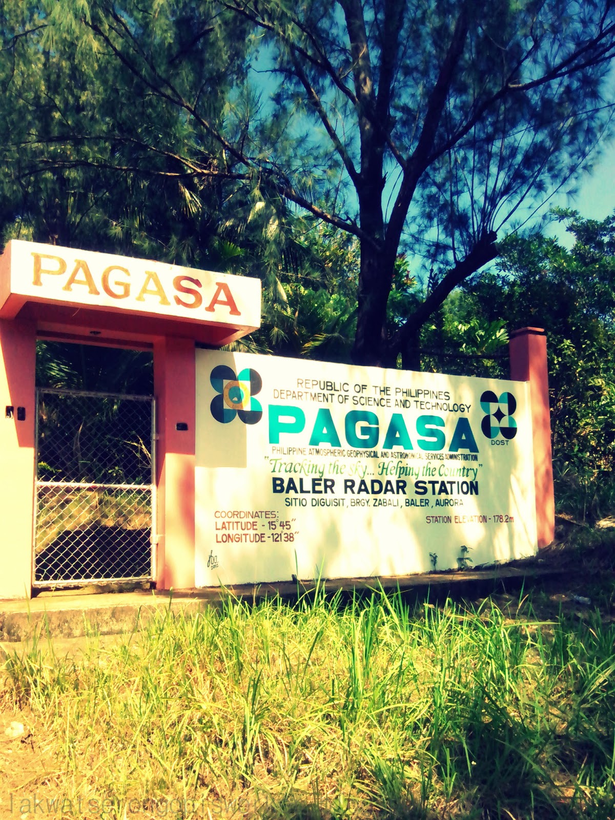 Lakwatserong Opis Worker: Checking the weather at the PAGASA Baler ...