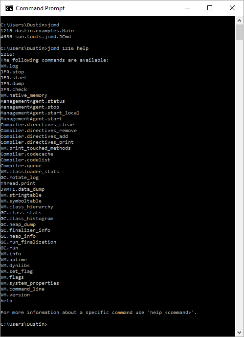 Jcmd: One Jdk Command-Line Tool to Rule Them All Jcmd: One Jdk Command-Line Tool to Rule Them All