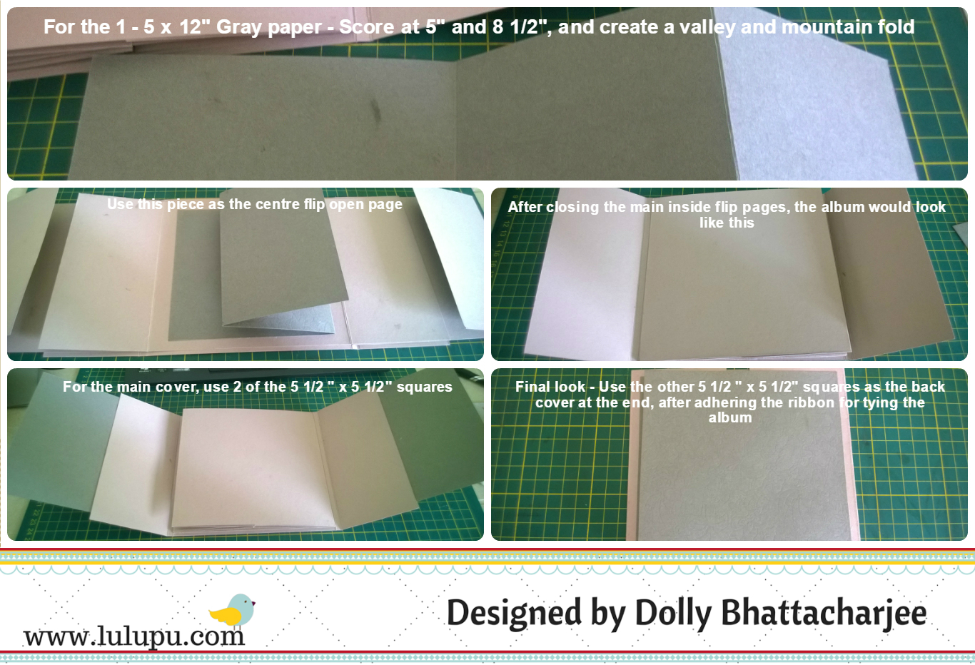 Lulupu - The Craft Lounge: Cardstock - Mini Album Tutorial