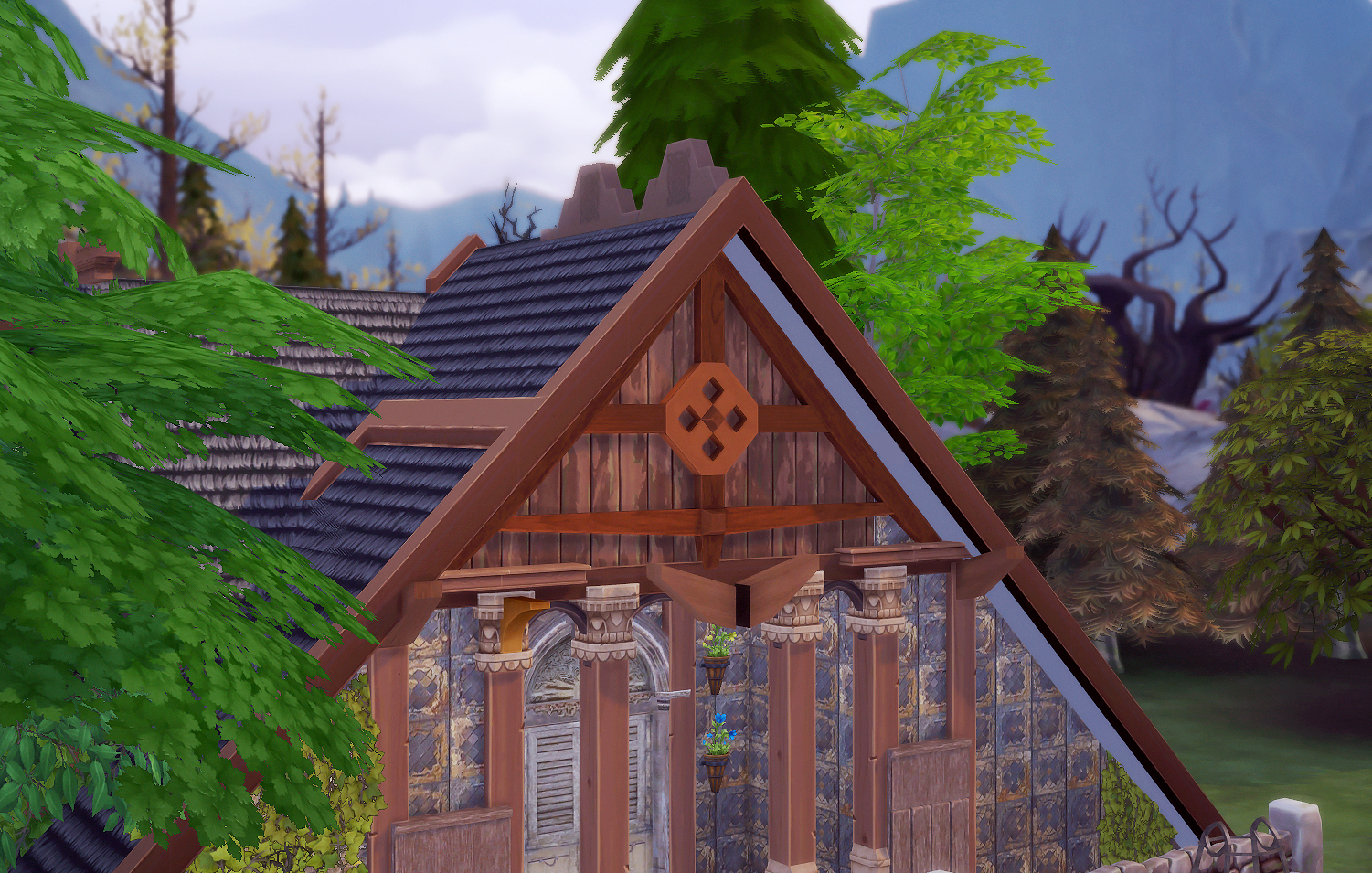 Dragon Valley: a Sims 3 roof ornament conversion by Valhallan