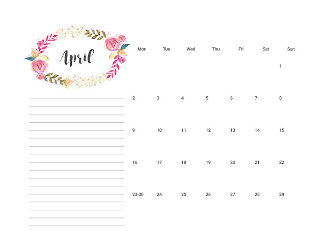 How to Make Your Own Free Personalized April 2018 Calendar ~ Parenting ...