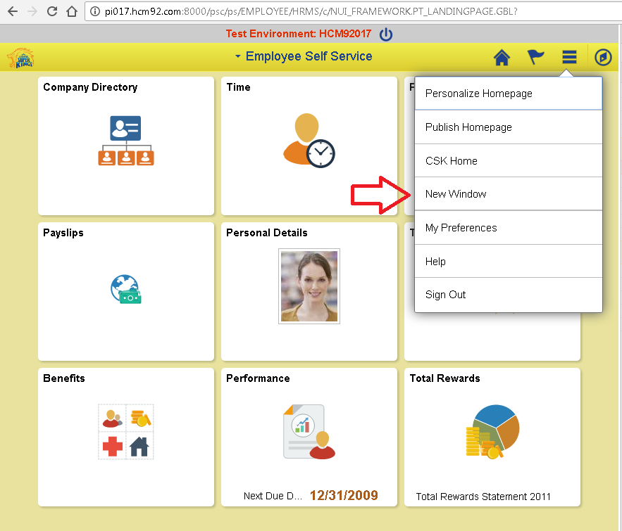 Sasank's PeopleSoft Log: Fluid UI - New Window Feature - Workaround