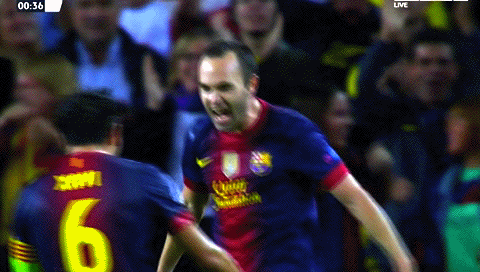 AKI GIFS: Gifs animados Andrés Iniesta