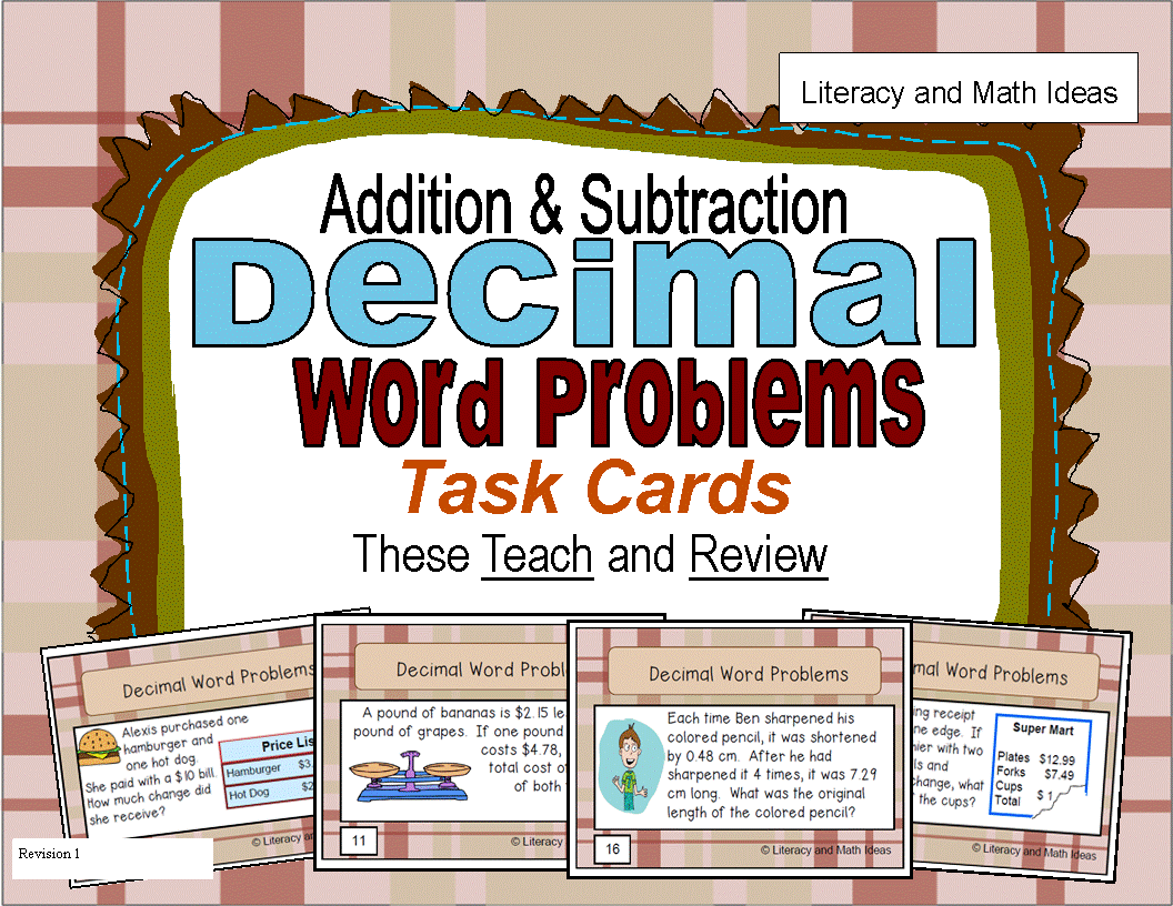 Literacy & Math Ideas: Decompose Fractions