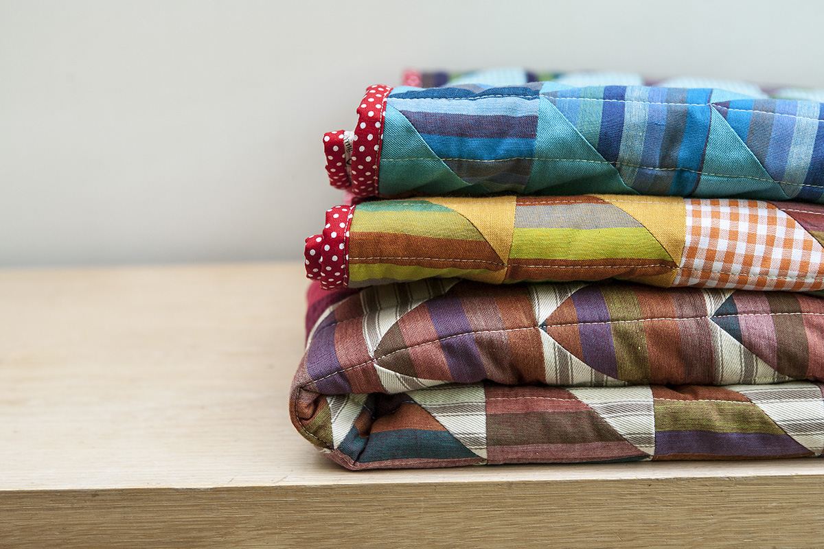 needles and lemons: A flock of geese - a finished quilt-