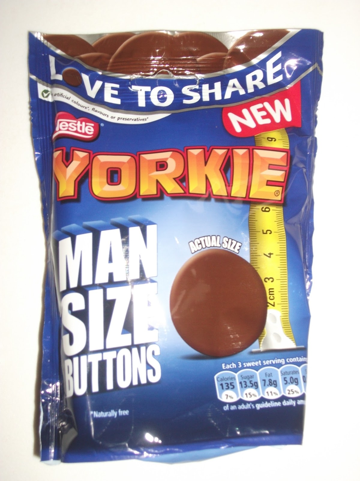 Yorkie Man Size Buttons