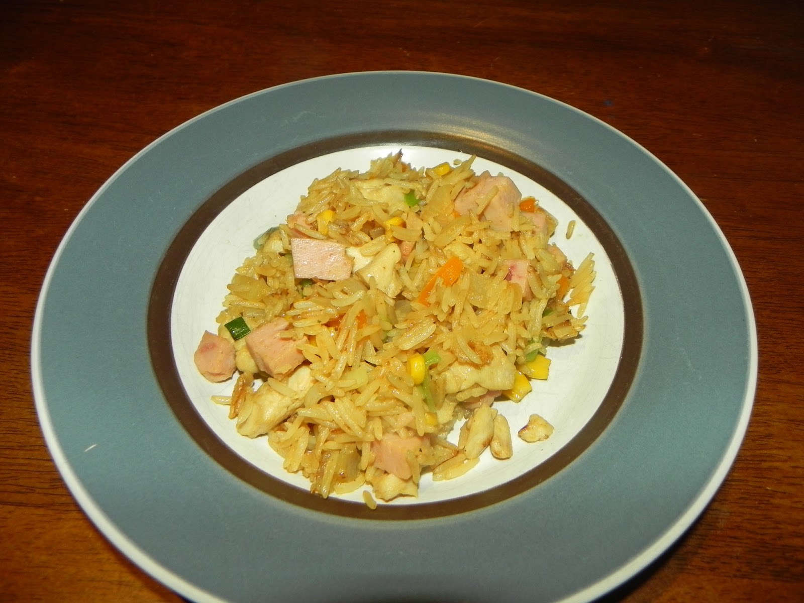 HABBYs Matverden: Stekt ris med kylling og skinke