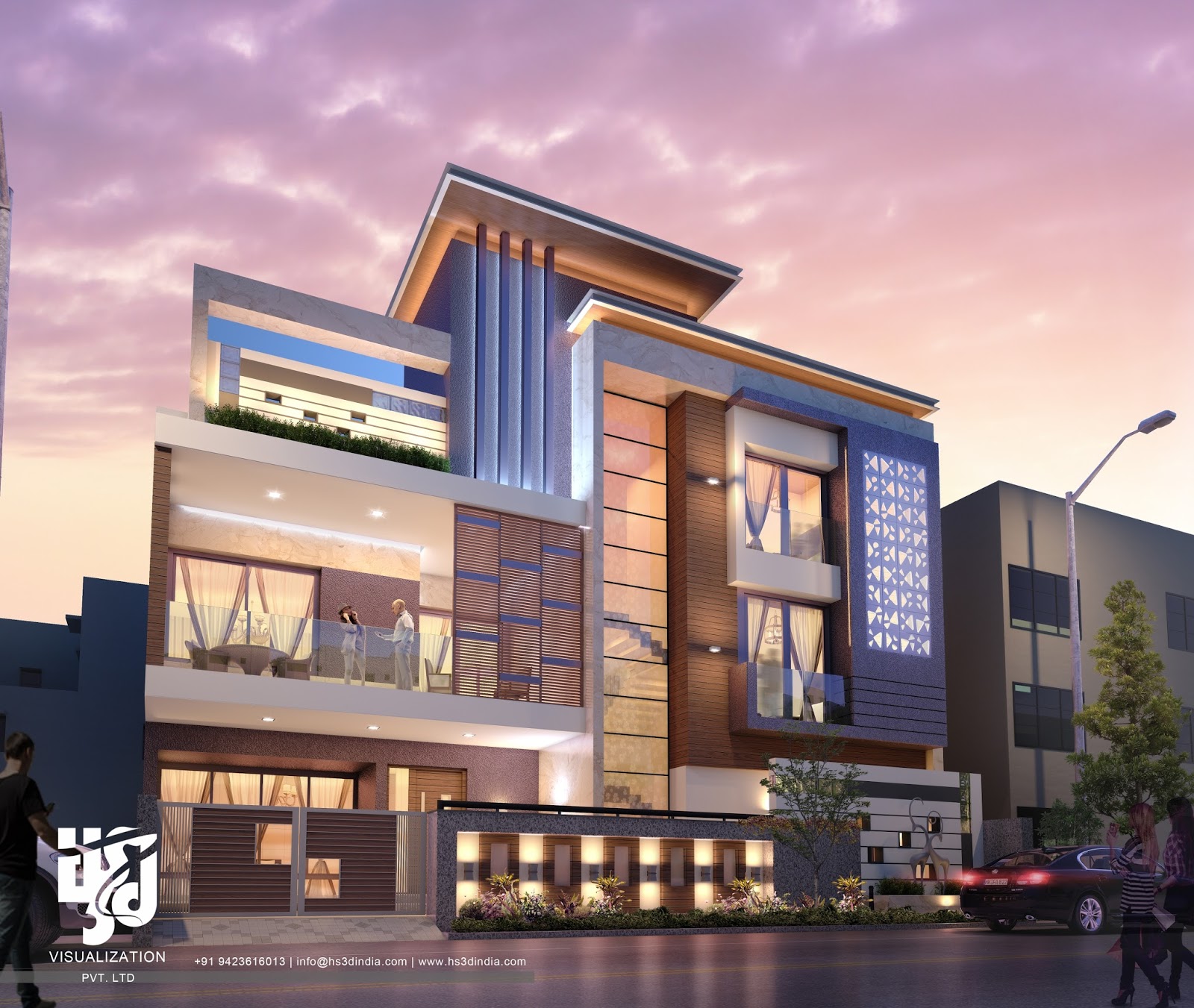 3D EXTERIOR NIGHT RENDERING