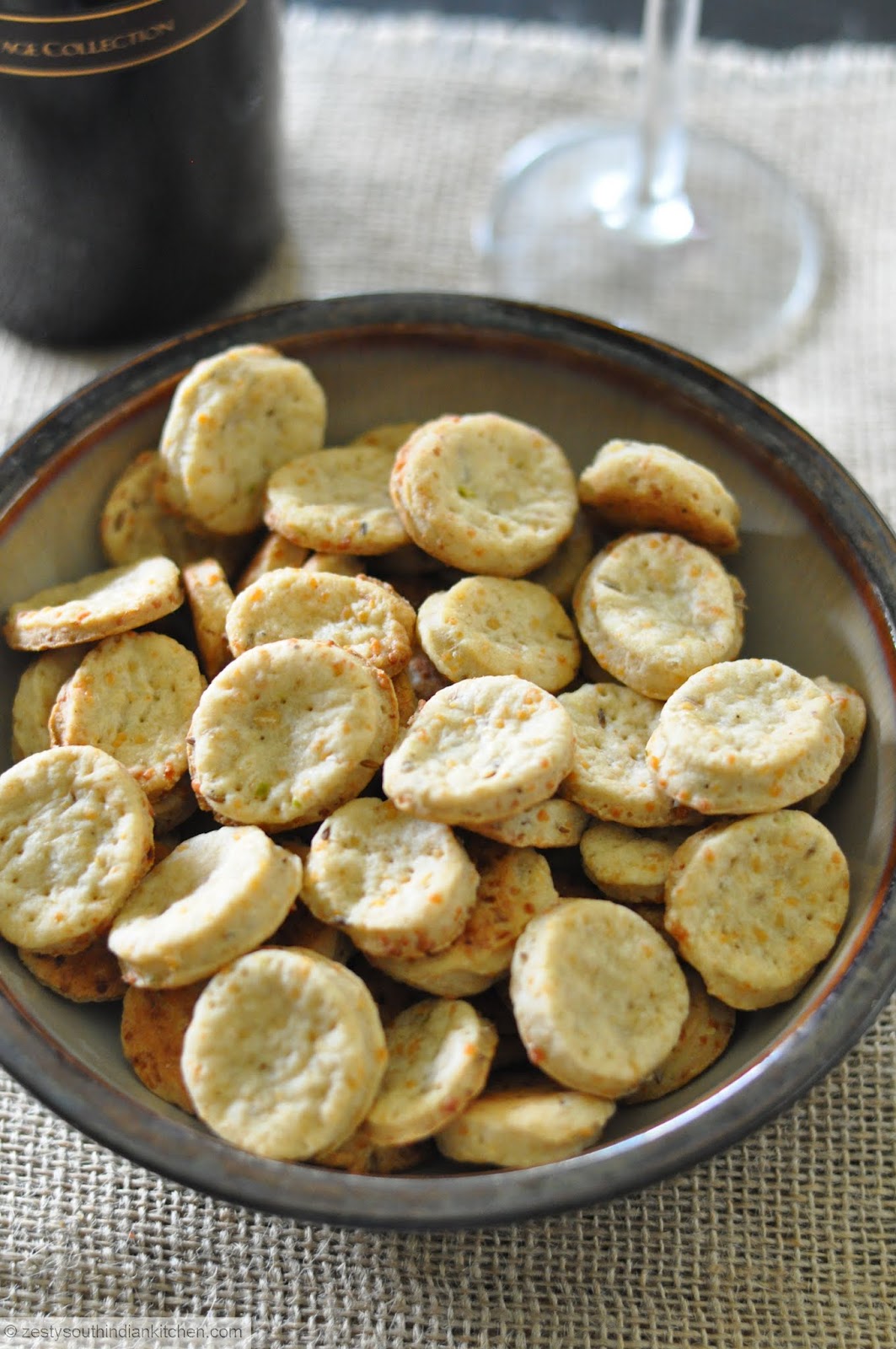 Spicy Mini Cream Crackers - Zesty South Indian Kitchen