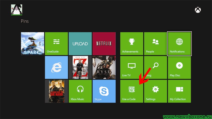 Инструкция #3: Как активировать текстовый или QR код на Xbox One?