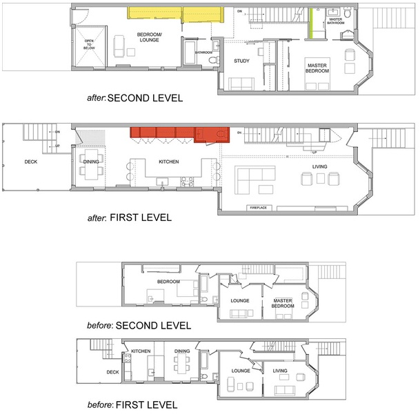 Small Row Home Renovation Plan By Kube Architects | Homesigner