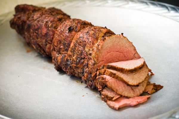 Chargrilled beef fillet with pepper corns