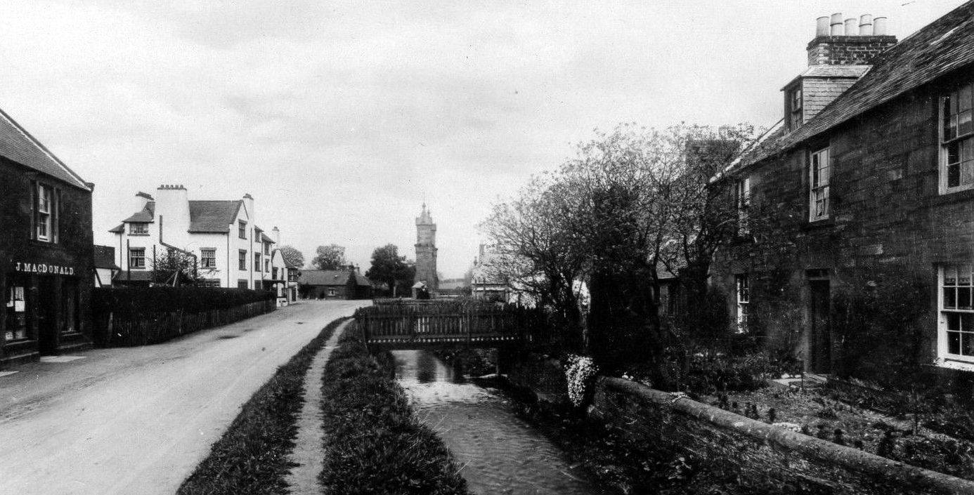 Tour Scotland: Old Photograph Burnside Fettercairn Scotland