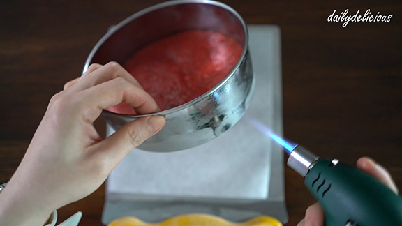 dailydelicious: Chocolate, strawberry, tomato and thyme Entremets