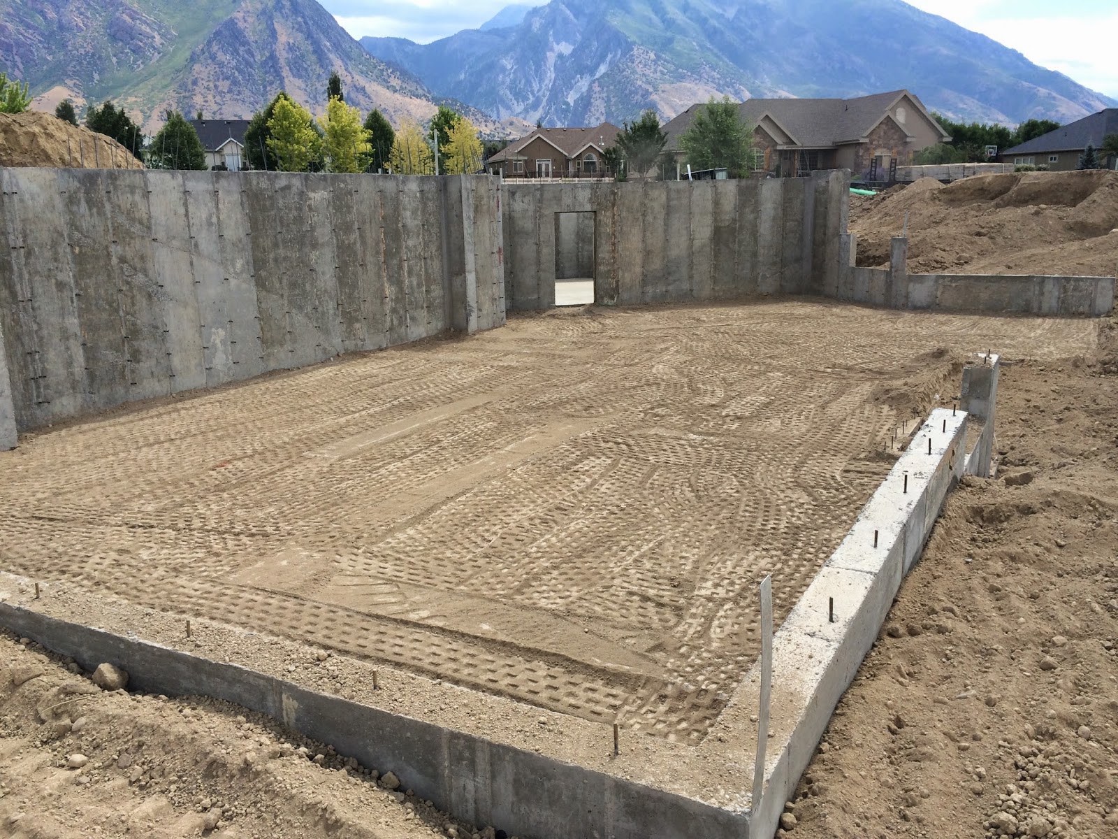 Energy Efficiency House: B-Deck and Basement Slab Complete