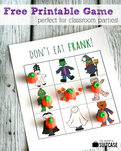 Be Different...Act Normal: Don't Eat Frank [Printable Halloween Party Game]
