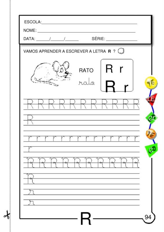 BLOG PROFESSOR ZEZINHO: Atividades com a letra R