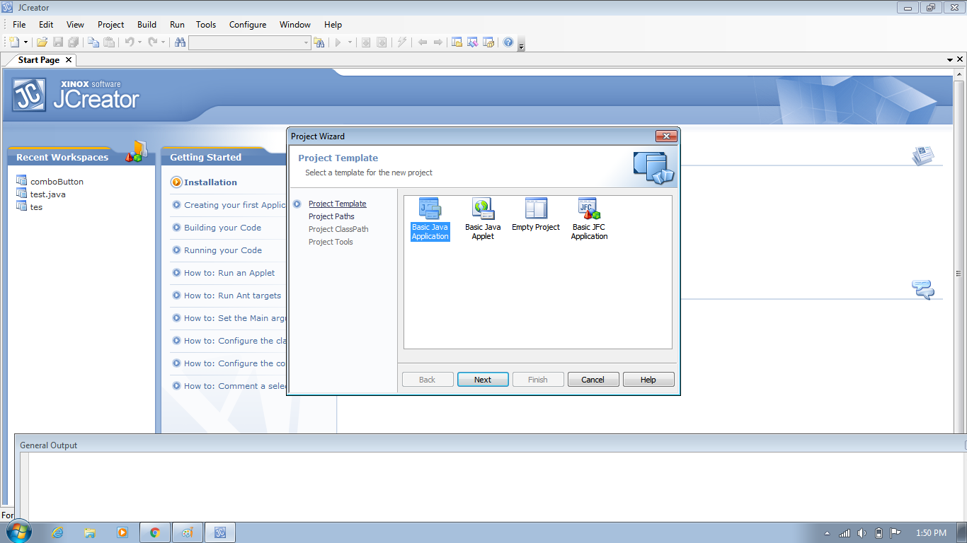 Membuat Menu Menggunakan Java ~ Dian Anggraini