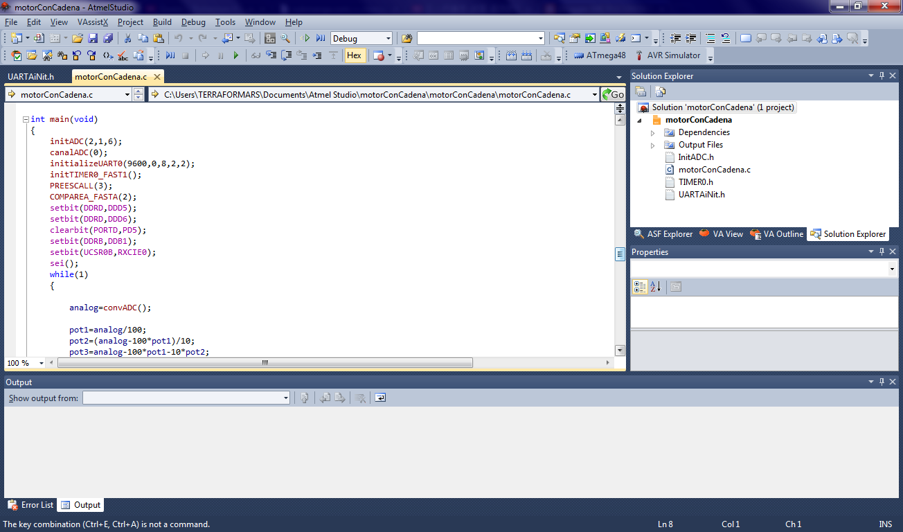 MICROCONTROLADORES AVR: CONTROL DE MOTOR CON MYOPENLAB Y USART