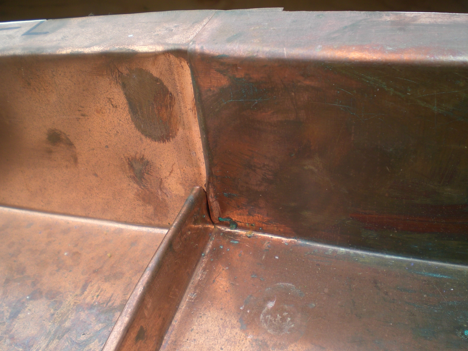 Architectural Sheet Metal Work: Copper roof, standing seam addition.