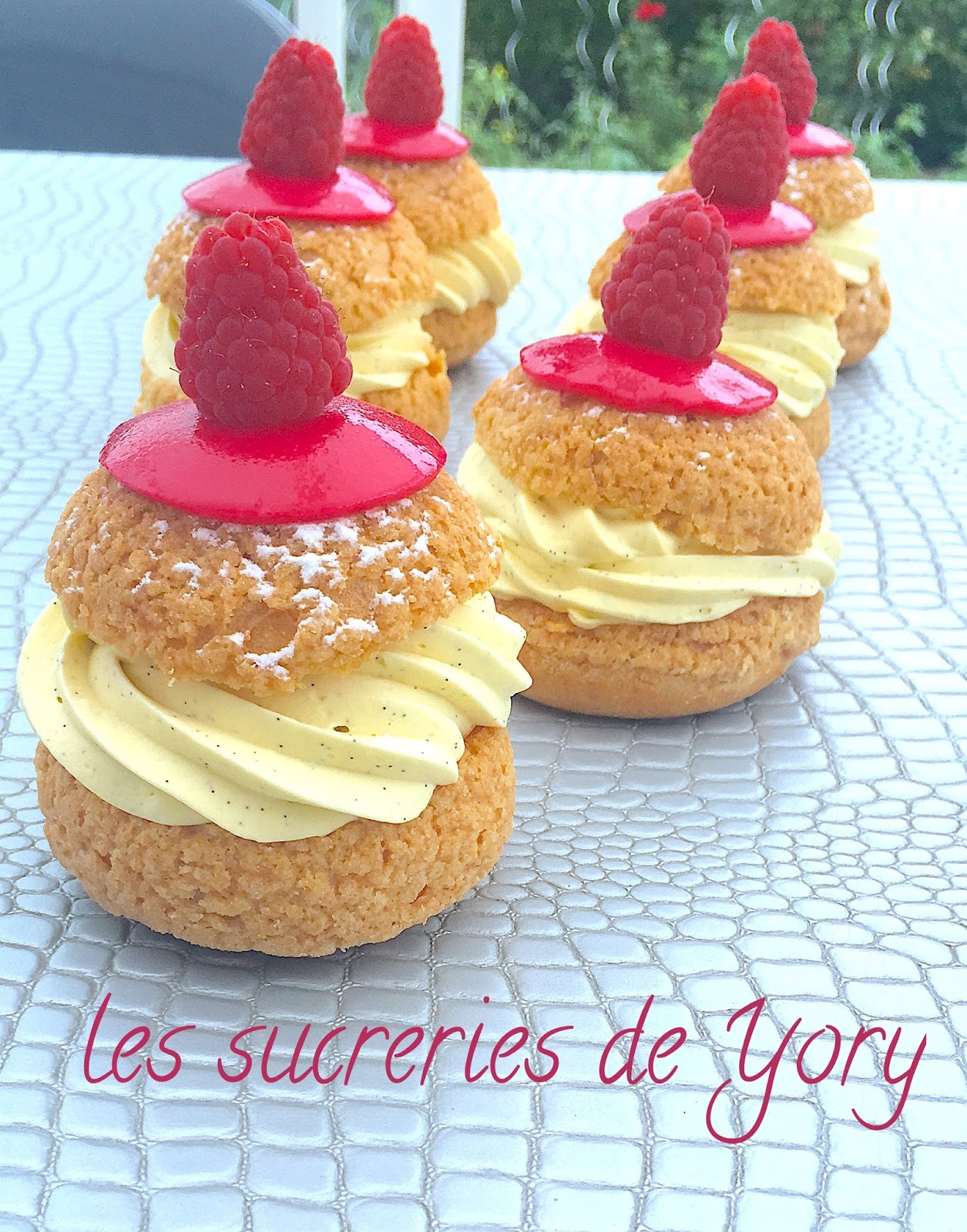 Choux Vanille-Framboise